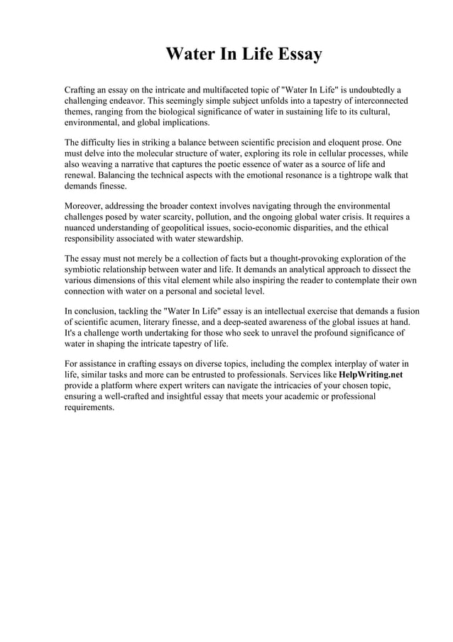 Water In Life Essay.pdf