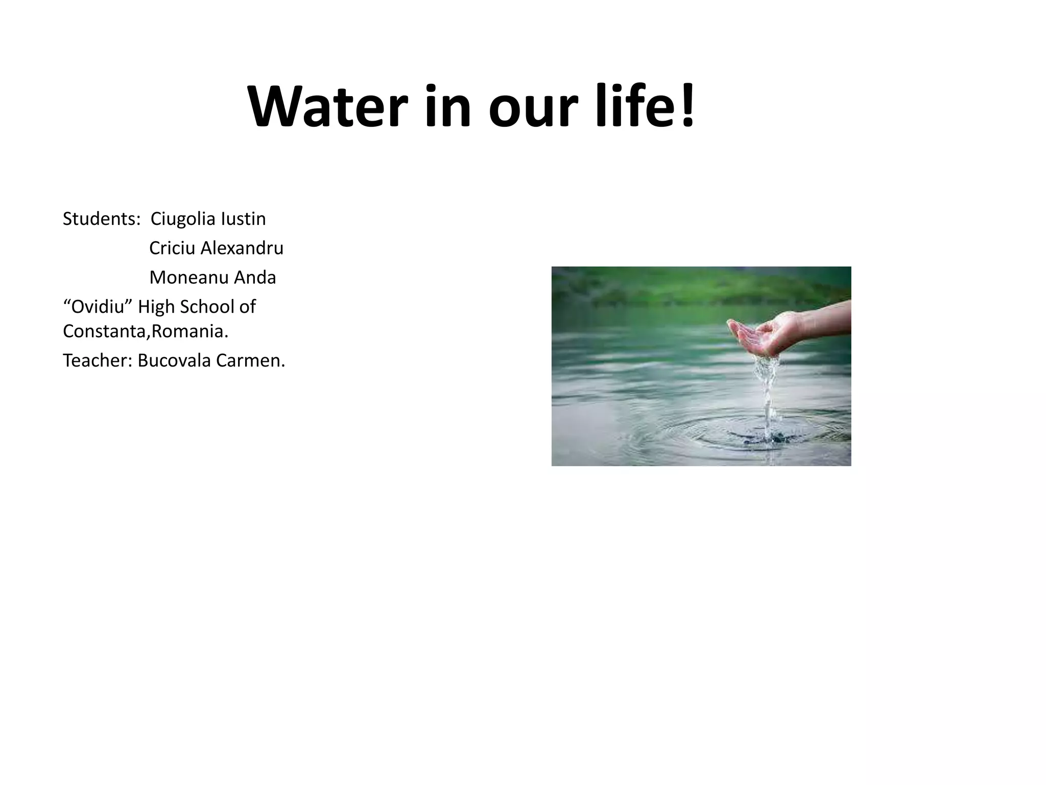 Water in our life! | PPT