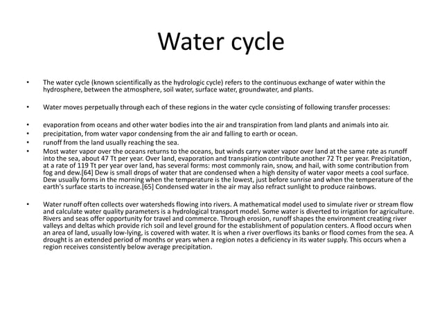 Water in our life! | PPT