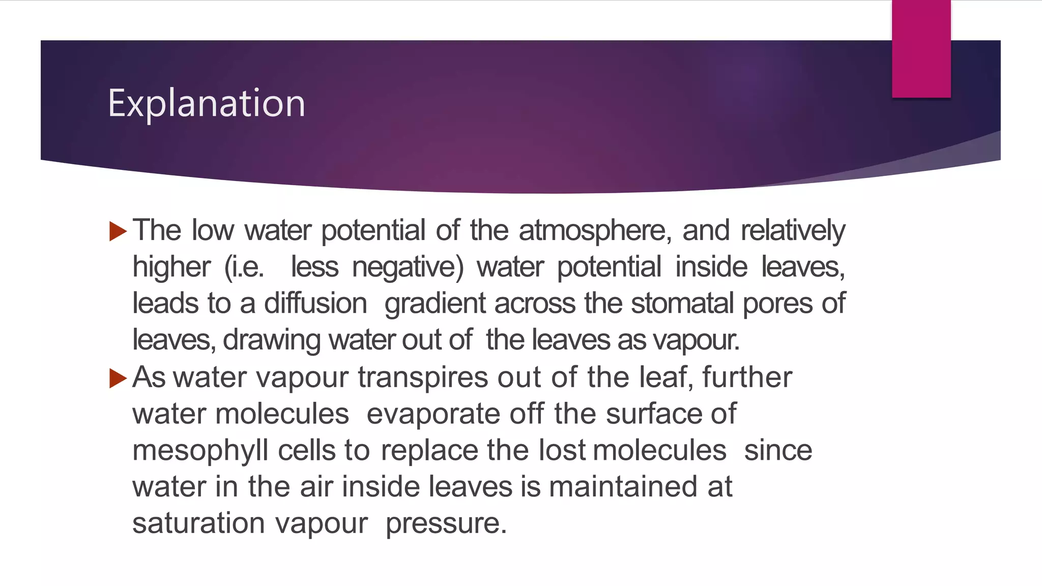 Water in soil plant atmospheric continuum(spac) | PPTX