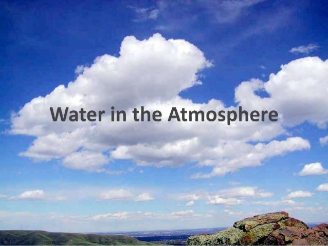 Water in the Atmosphere