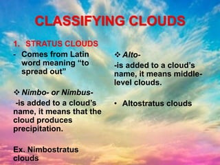 Water in the atmosphere and Weather Pattern | PPTX