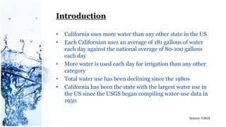 Water in the Western United States - California: A Case Study | PPTX