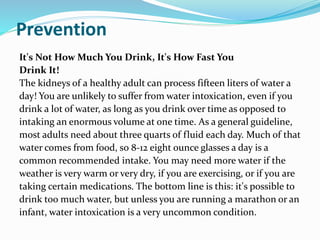 Water intoxication | PPTX