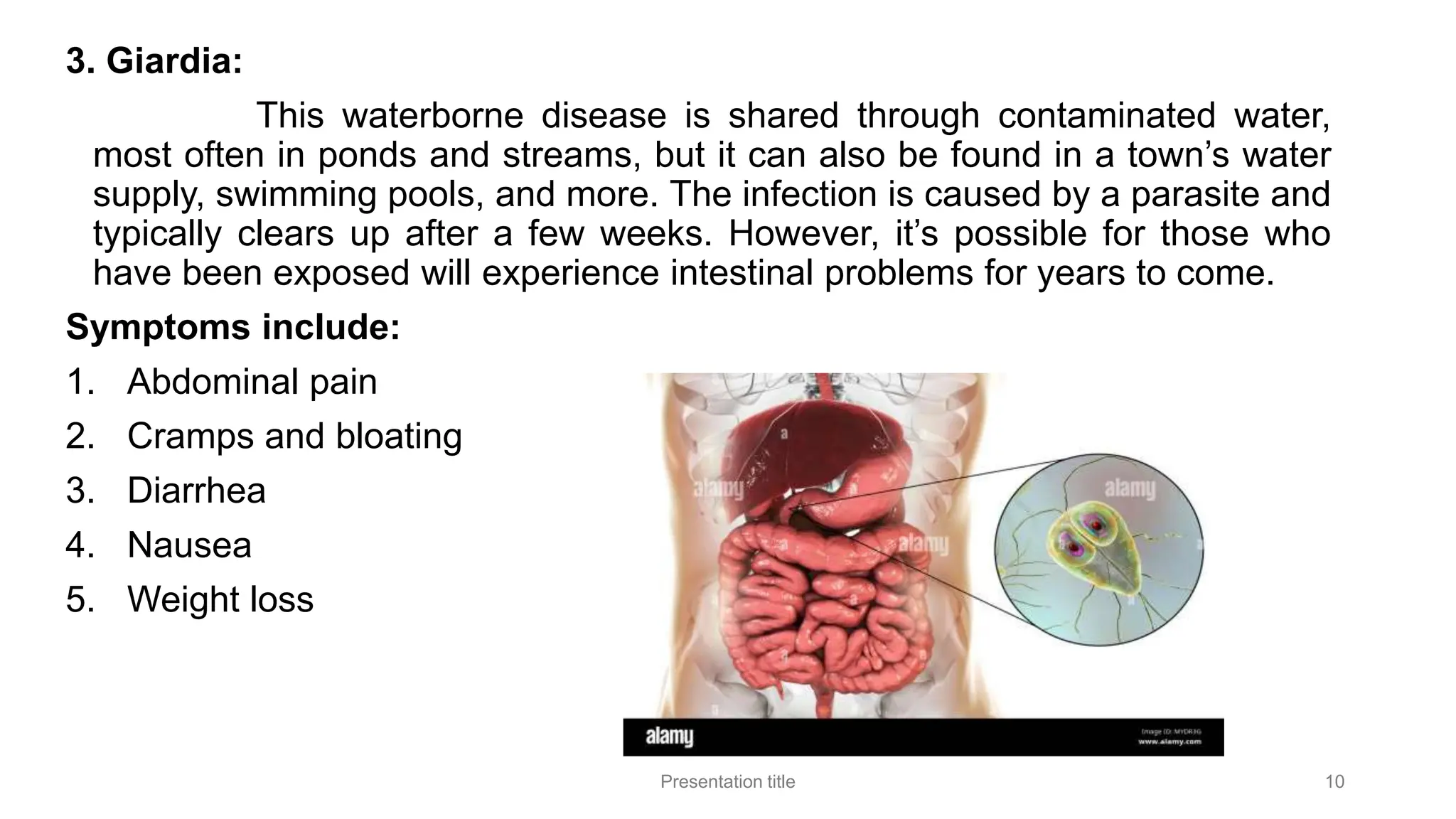 Waterborne disease with symptoms and prevention | PPTX