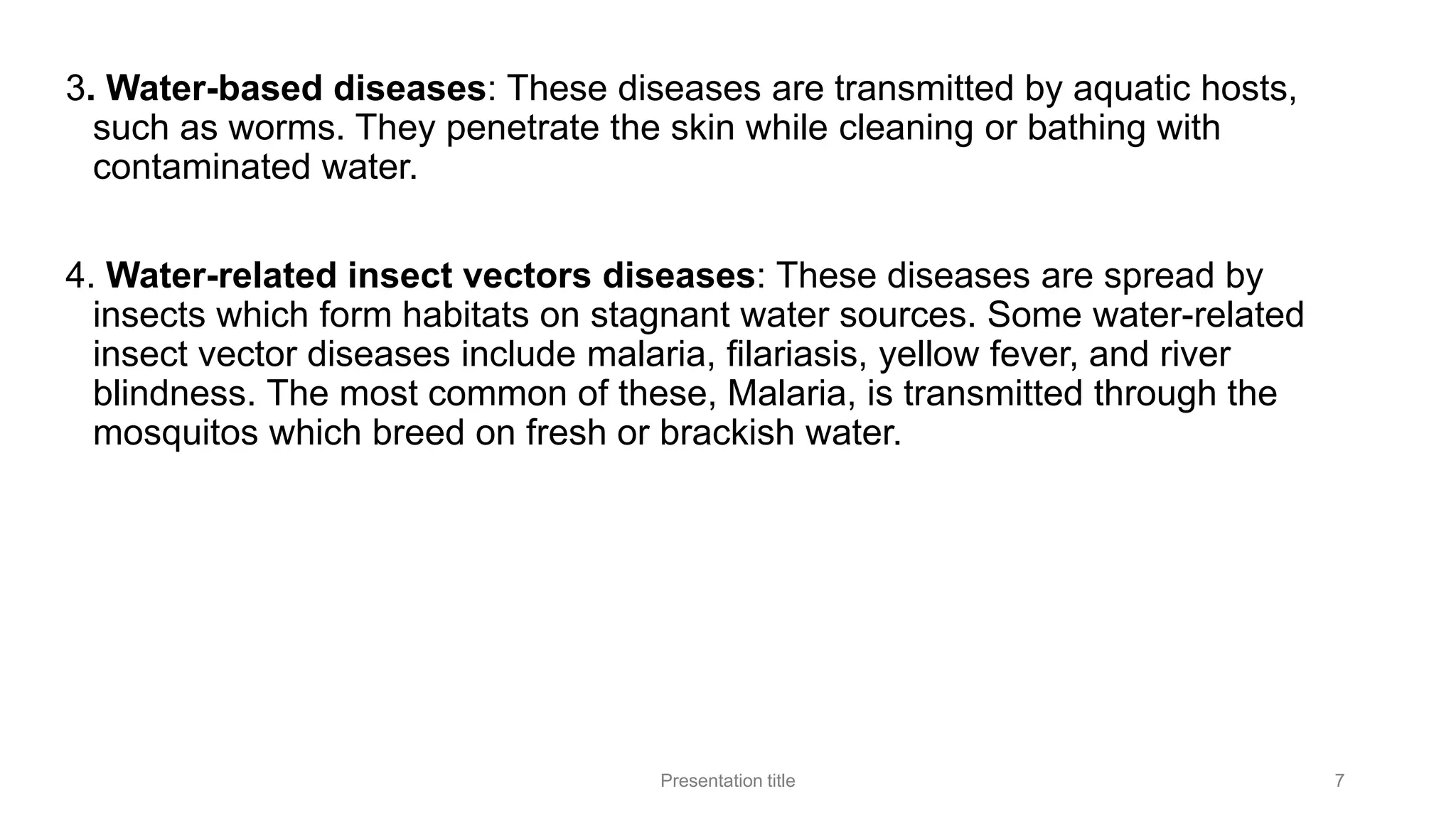 Waterborne disease with symptoms and prevention | PPTX