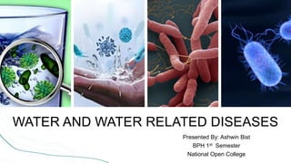 Waterborne disease with symptoms and prevention | PPTX