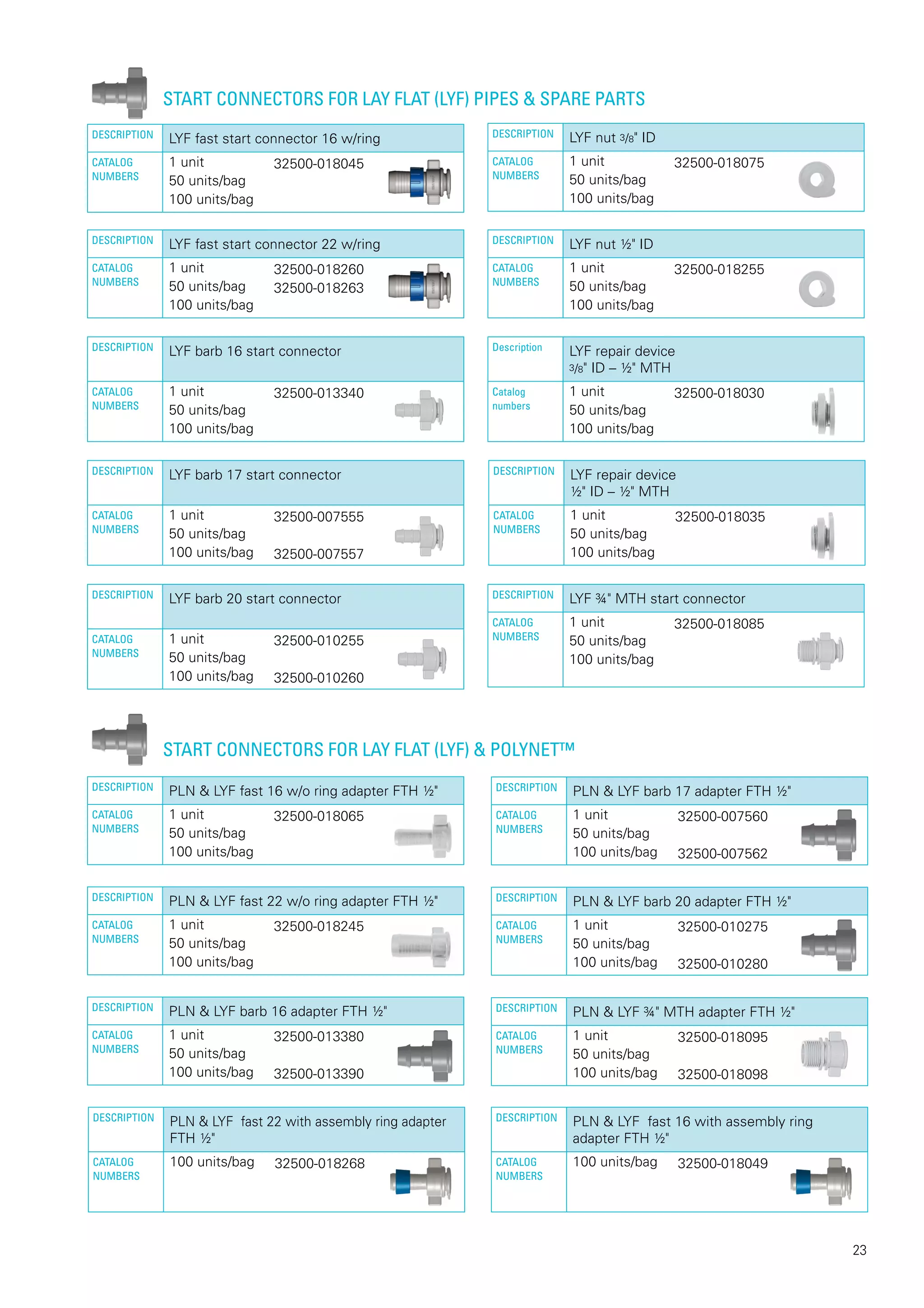 Water Irrigation Connectors, Tubing Connectors, Drip System Connectors ...