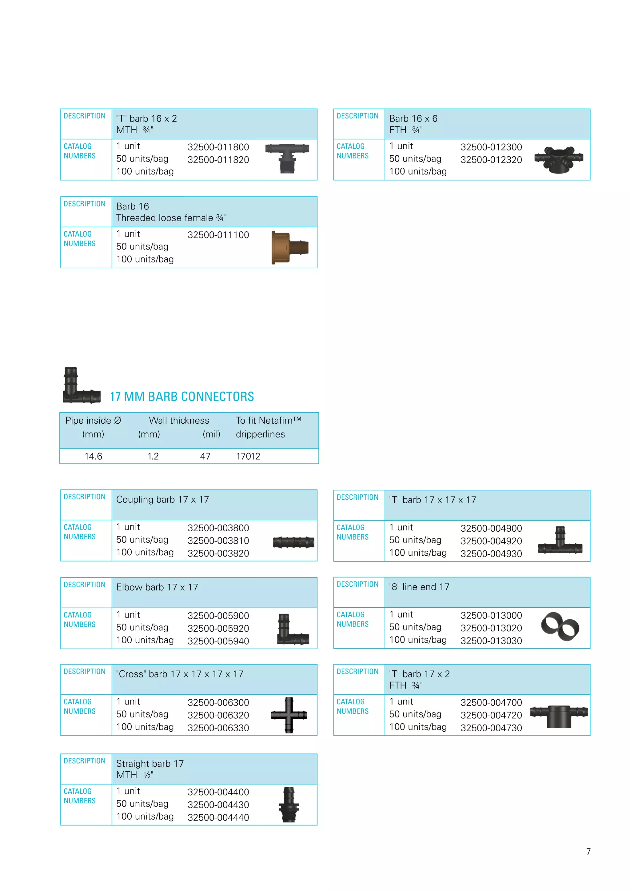 Water Irrigation Connectors, Tubing Connectors, Drip System Connectors ...