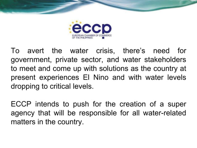 Water is Wealth - Solving Baguio City's Water Crisis | PPT