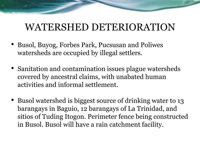 Water is Wealth - Solving Baguio City's Water Crisis | PPT
