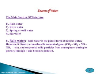 Water & its treatment | PPTX