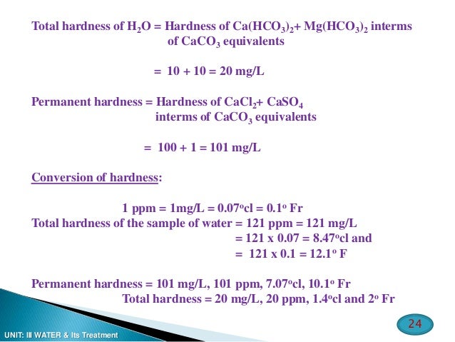 Water & its treatment