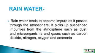 Water it's uses and sourses in english | PPTX