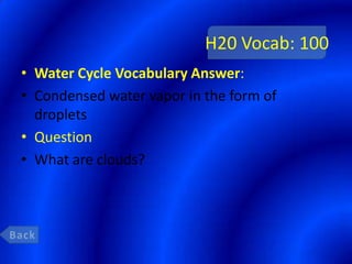 Arizona Water Jeopardy | PPTX | Weather | Science