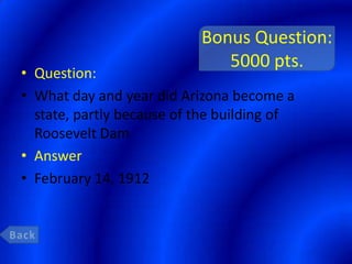 Arizona Water Jeopardy | PPTX | Weather | Science