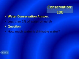 Arizona Water Jeopardy | PPTX | Weather | Science