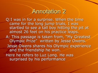My Greatest Olympic Prize-Jesse Owens | PPT