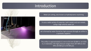 Water jet cutting | PPTX