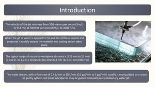 Water jet cutting | PPTX