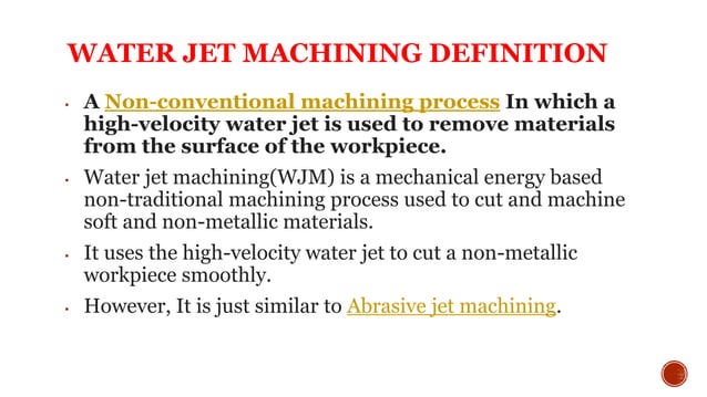 Water jet machining | PDF | Chemistry | Science