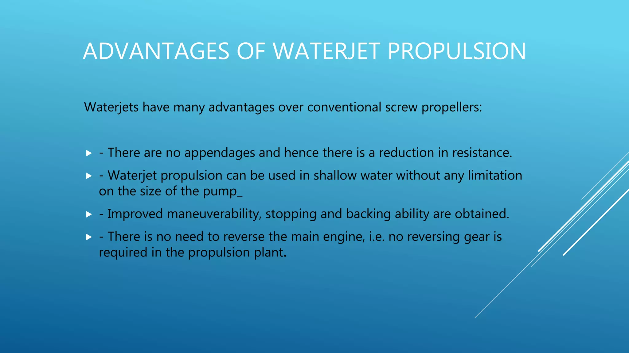 Water jet propulsion system | PPTX