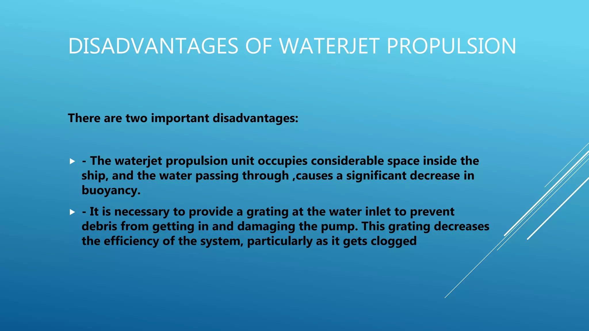 Water jet propulsion system | PPTX