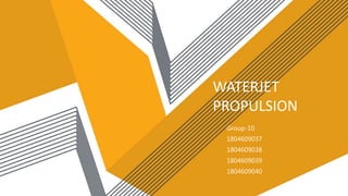 Water jet propulsion system | PPTX | Sailing | Sports