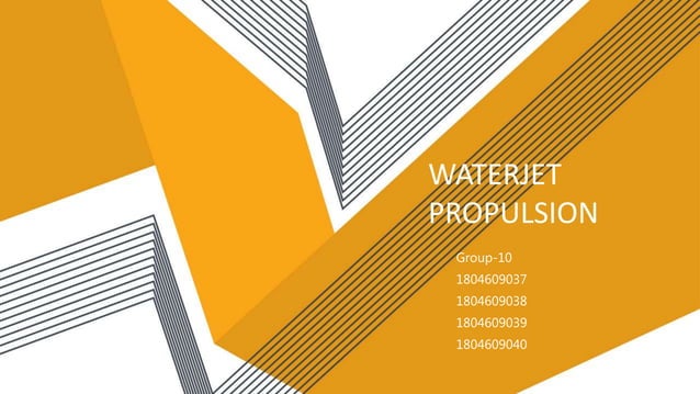 Water jet propulsion system | PPTX | Sailing | Sports