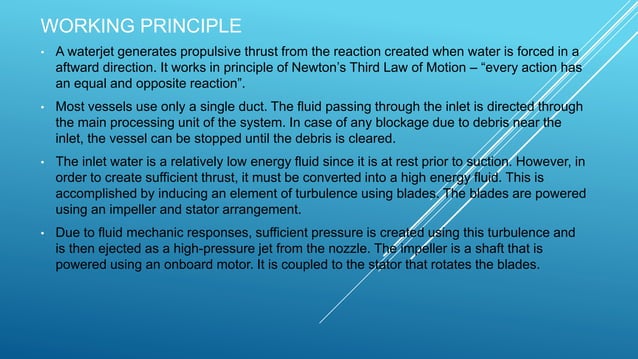 Water jet propulsion system | PPTX | Sailing | Sports