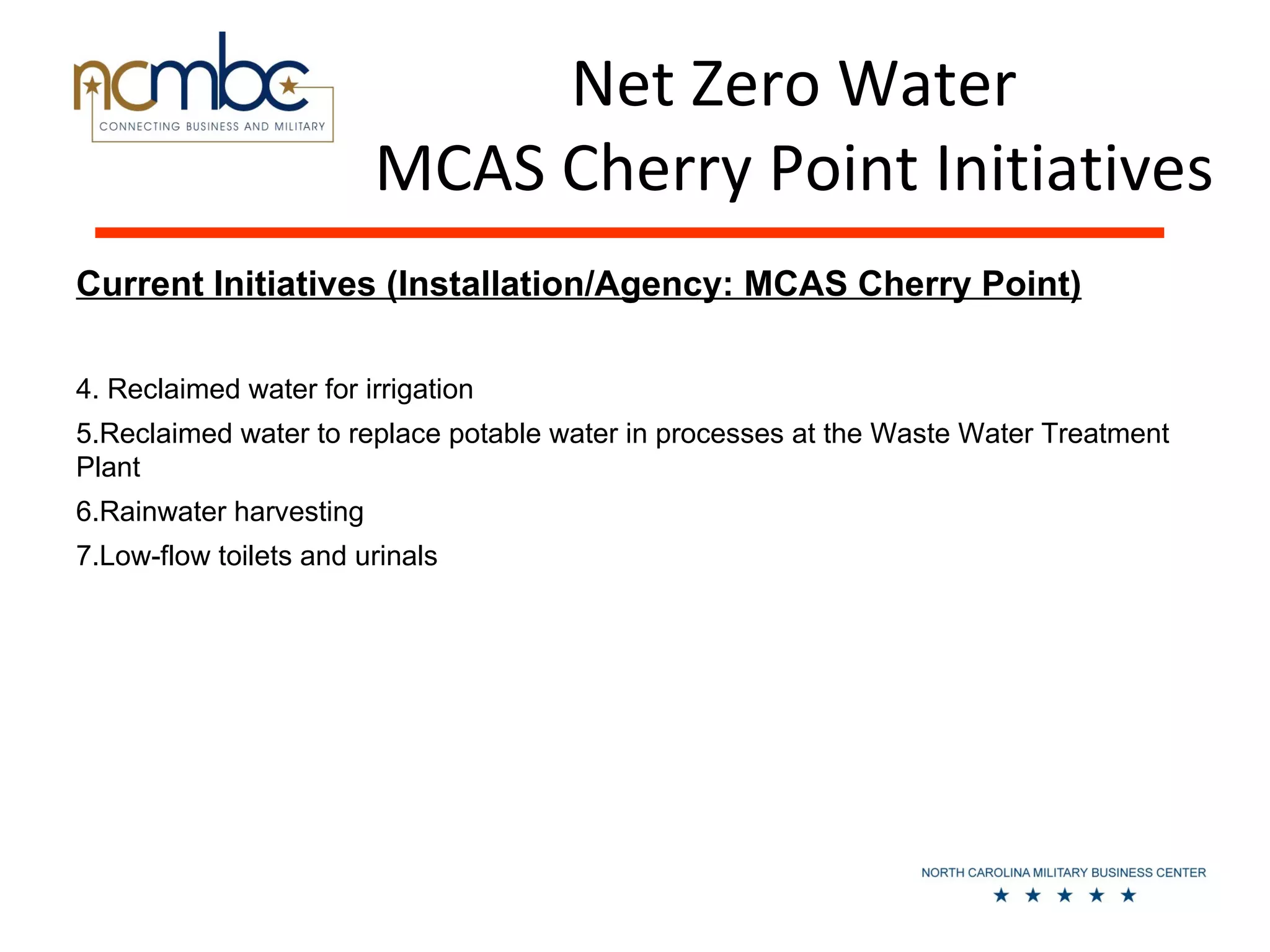 Roundtable 1: Net Zero Water Installations and Facilities | PPT | Water ...