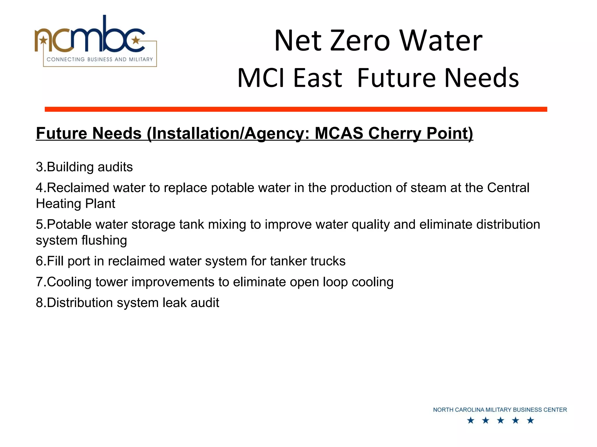 Roundtable 1: Net Zero Water Installations and Facilities | PPT | Water ...