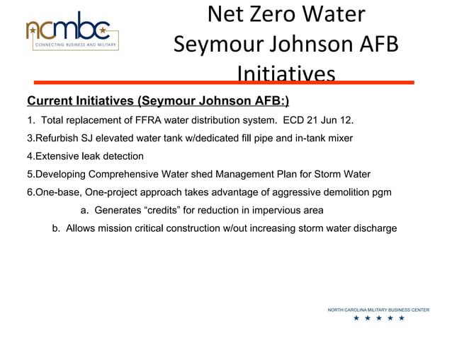 Roundtable 1: Net Zero Water Installations and Facilities | PPT | Water ...