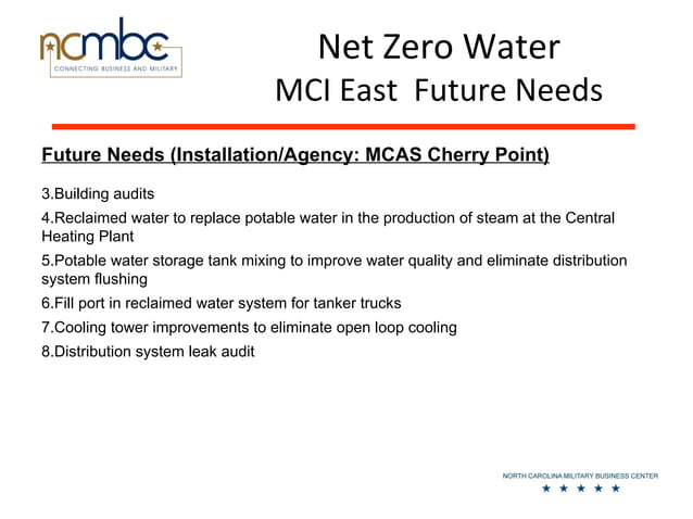 Roundtable 1: Net Zero Water Installations and Facilities | PPT | Water ...