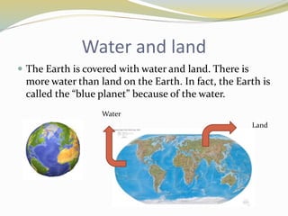 Water, land and air | PPTX