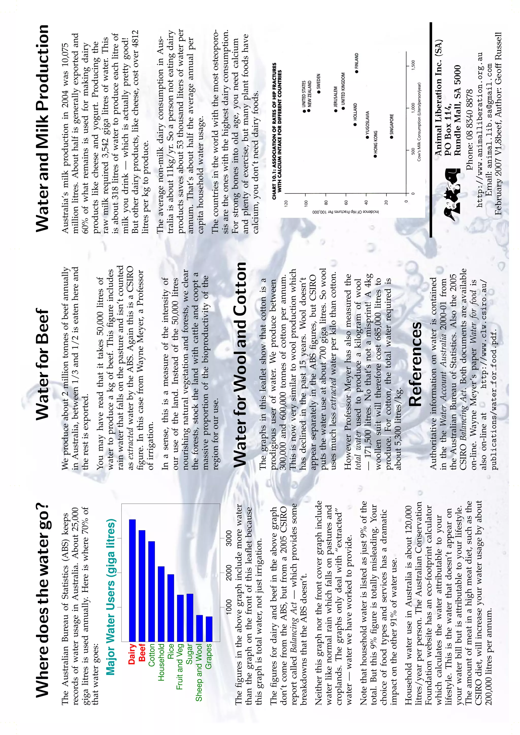 Water Leaflet | PDF | Agriculture | Industries