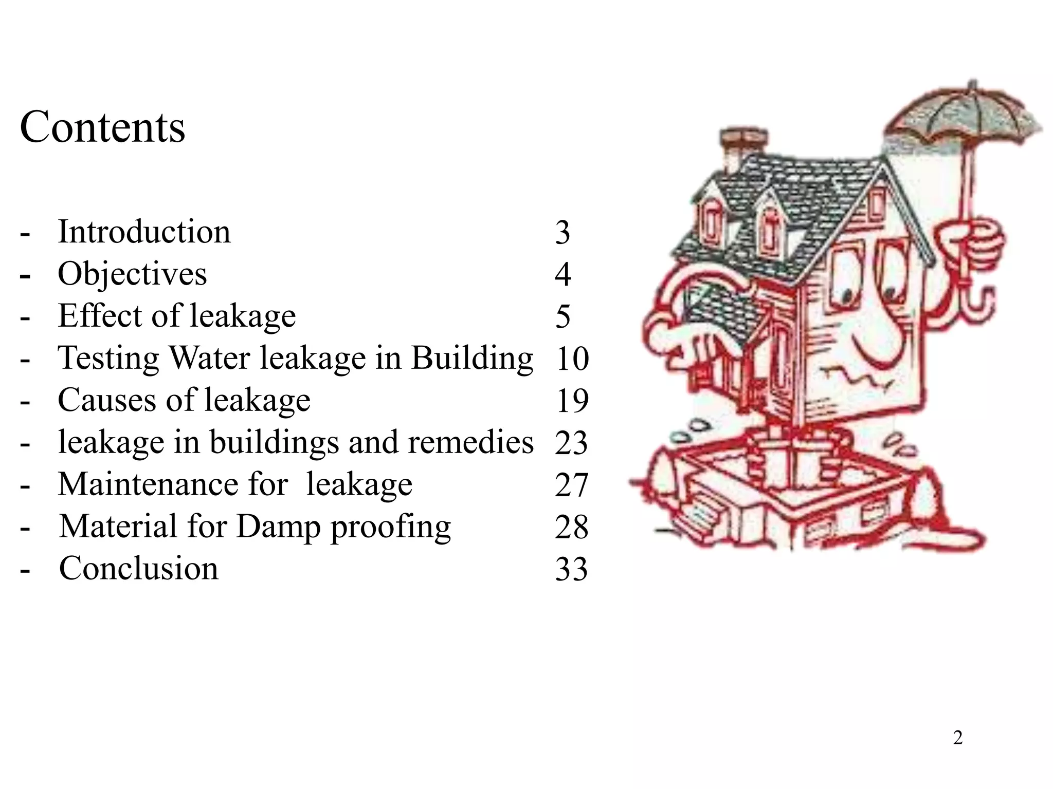 Water leakage problem | PPTX