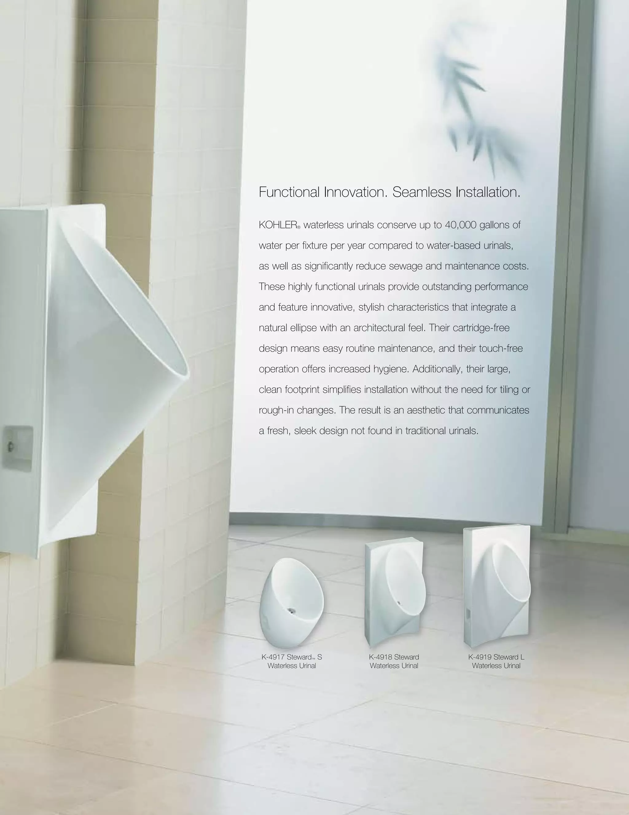 Waterless urinals | PDF