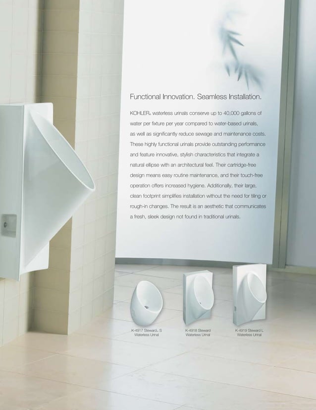 Waterless urinals | PDF