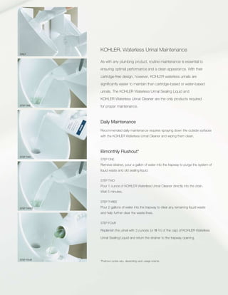 Waterless urinals | PDF