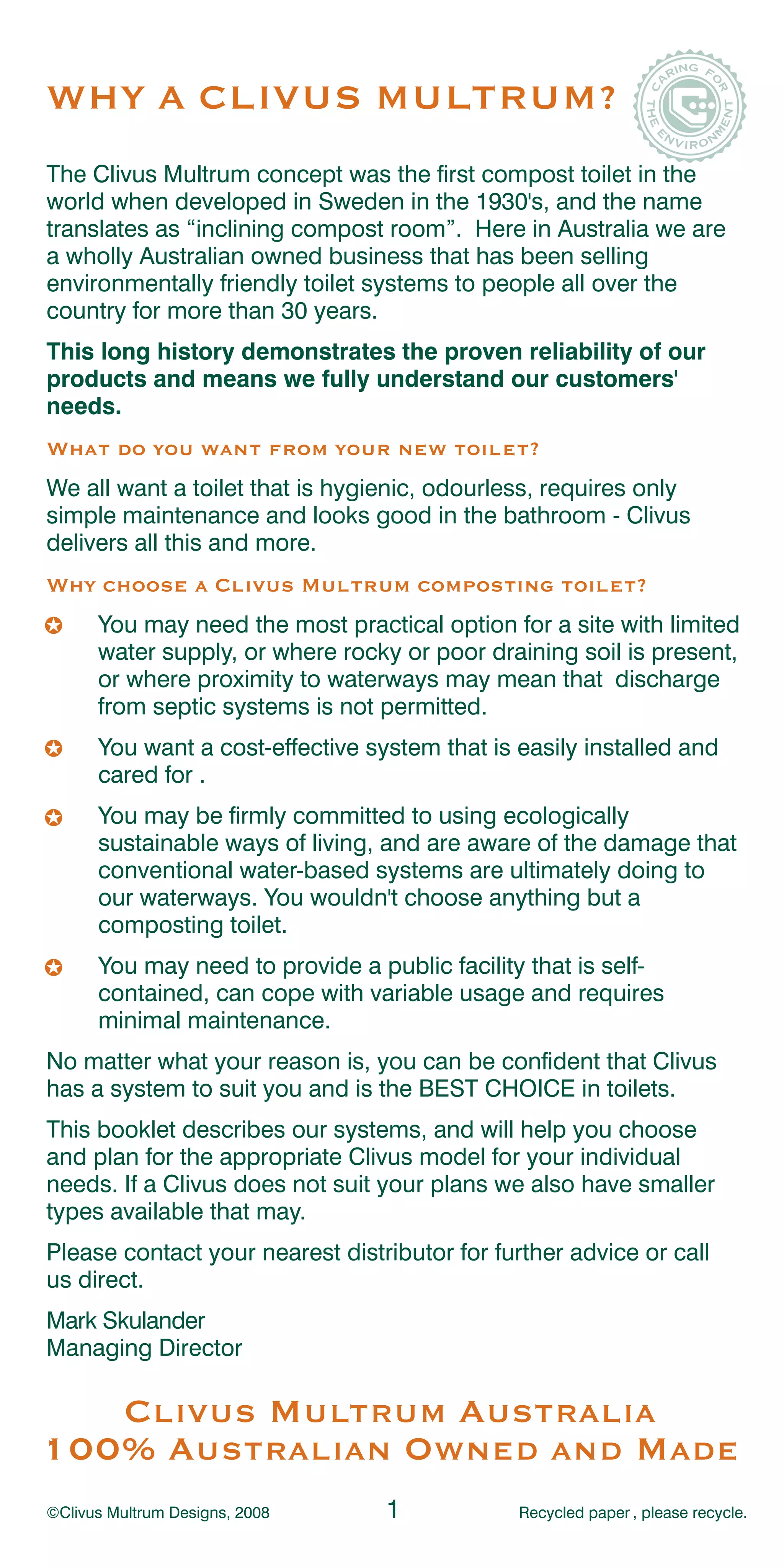 Waterless composting toilet systems | PDF