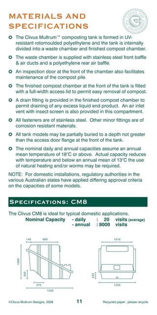 Waterless composting toilet systems | PDF