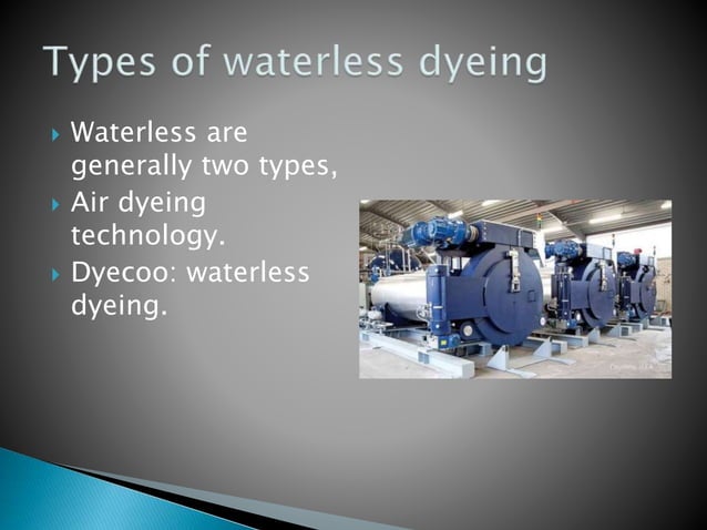 Waterless dyeing Presentation | PPTX