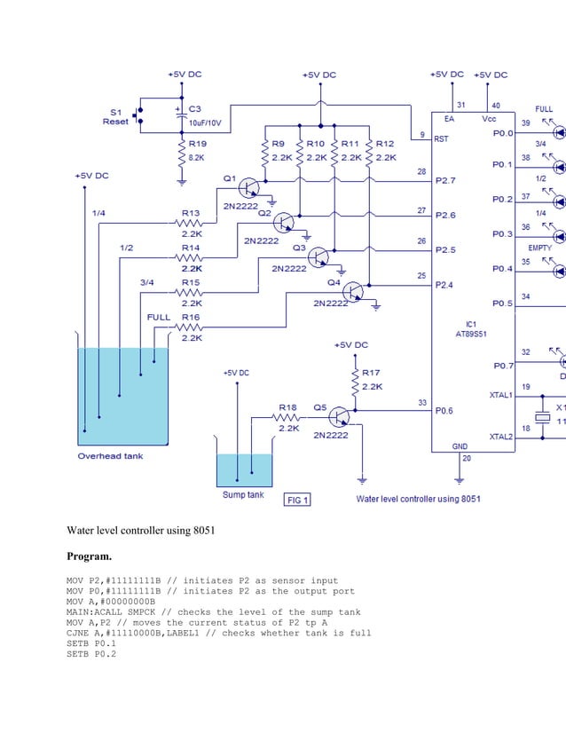Water Level Controller Using 8051 Pdf