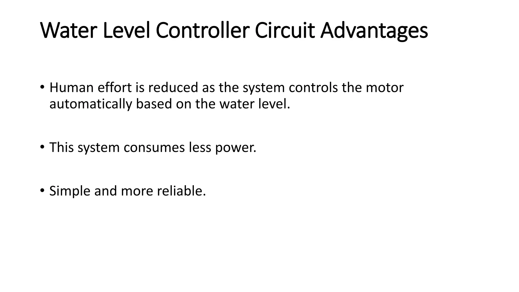 Water Level Controller Using 8051 Microcontroller Ppt