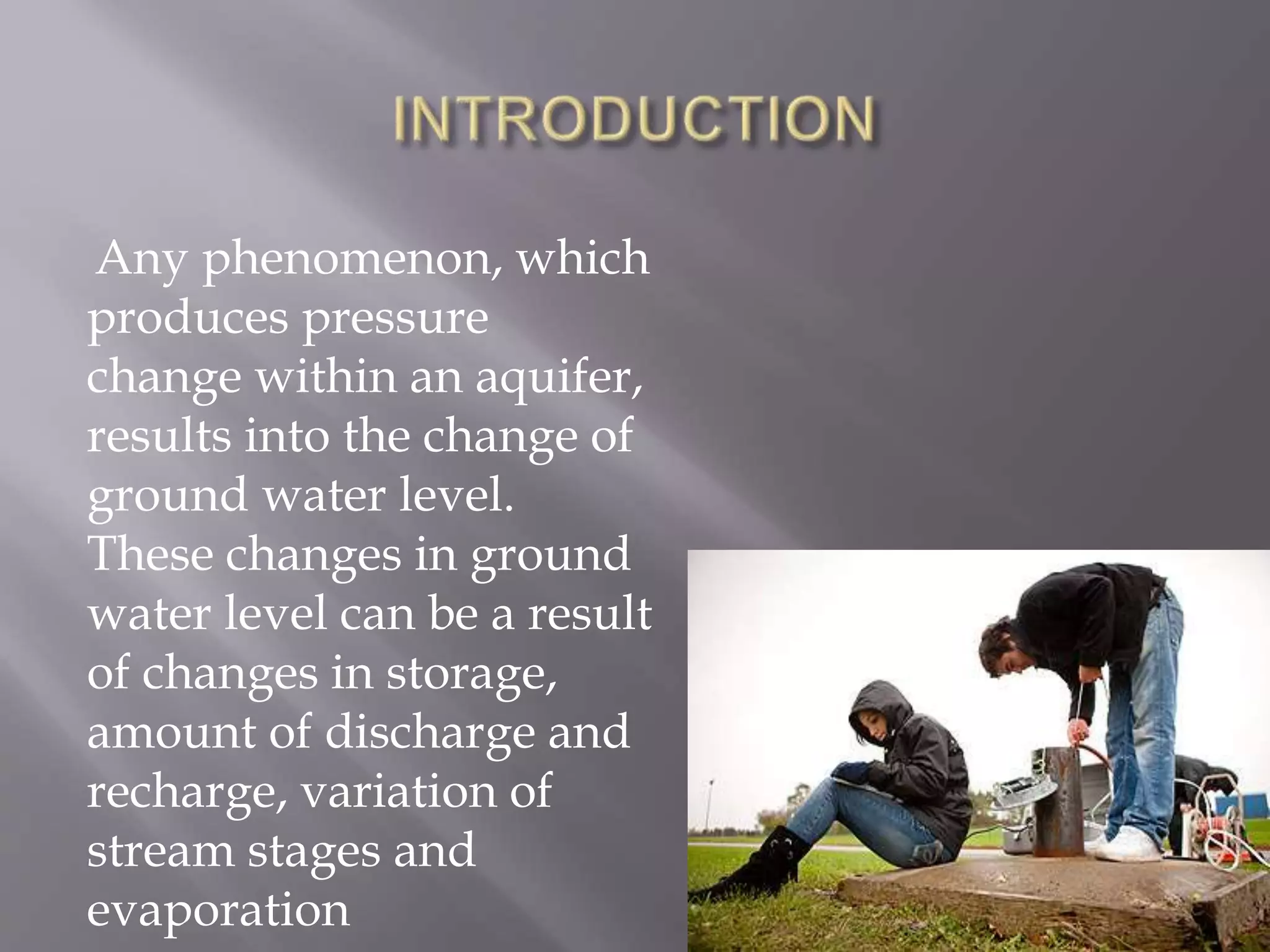 GROUNDWATER LEVEL FLUCTUATION | PPTX