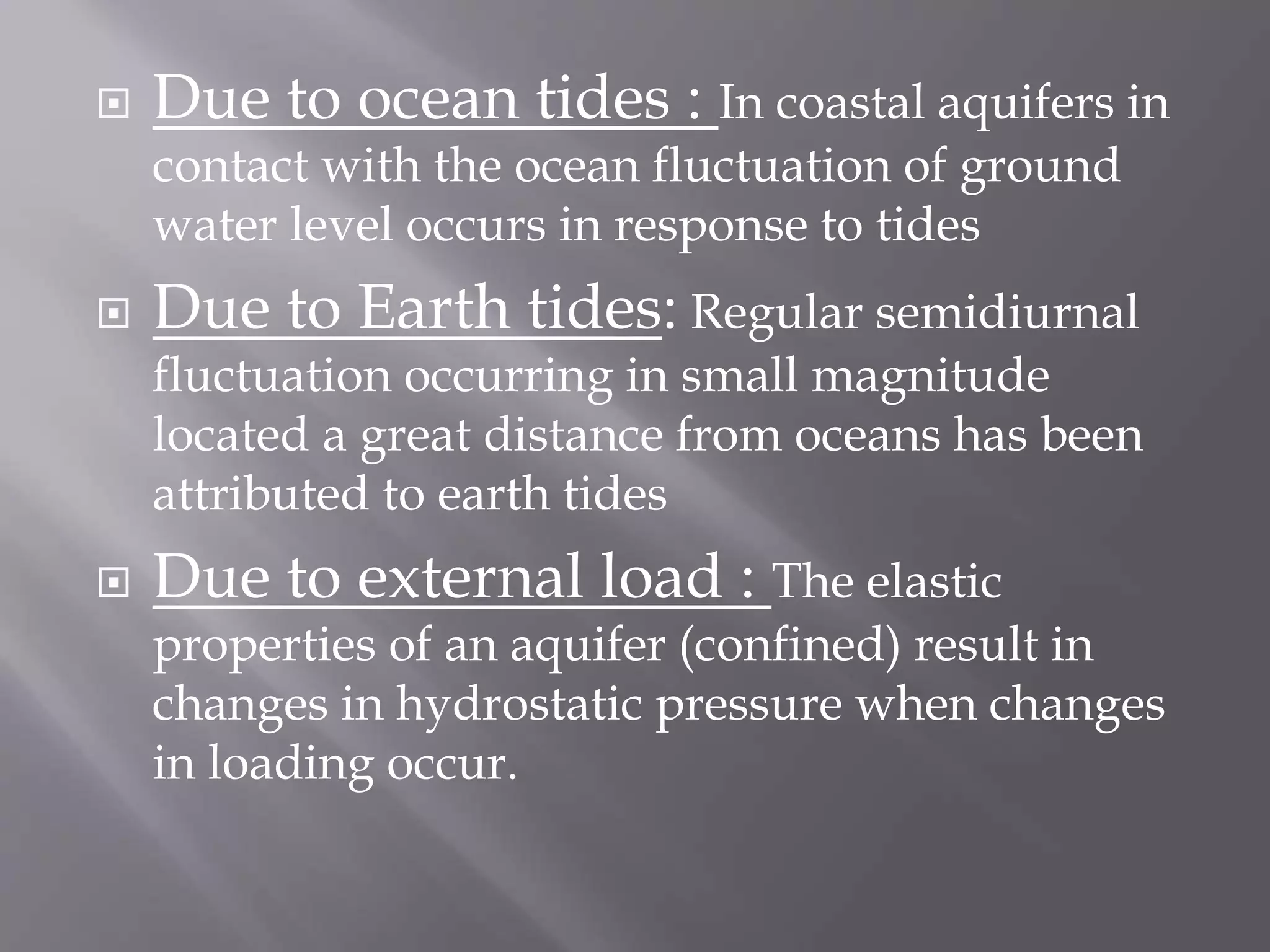 GROUNDWATER LEVEL FLUCTUATION | PPTX