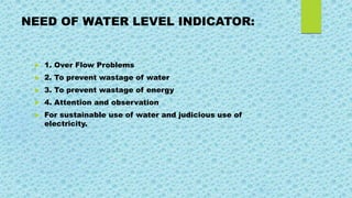 Water level indicator | PPTX