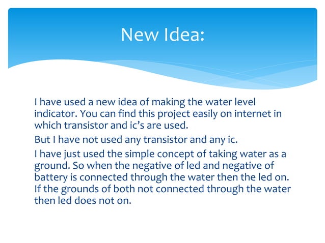 Water level indicator | PPT
