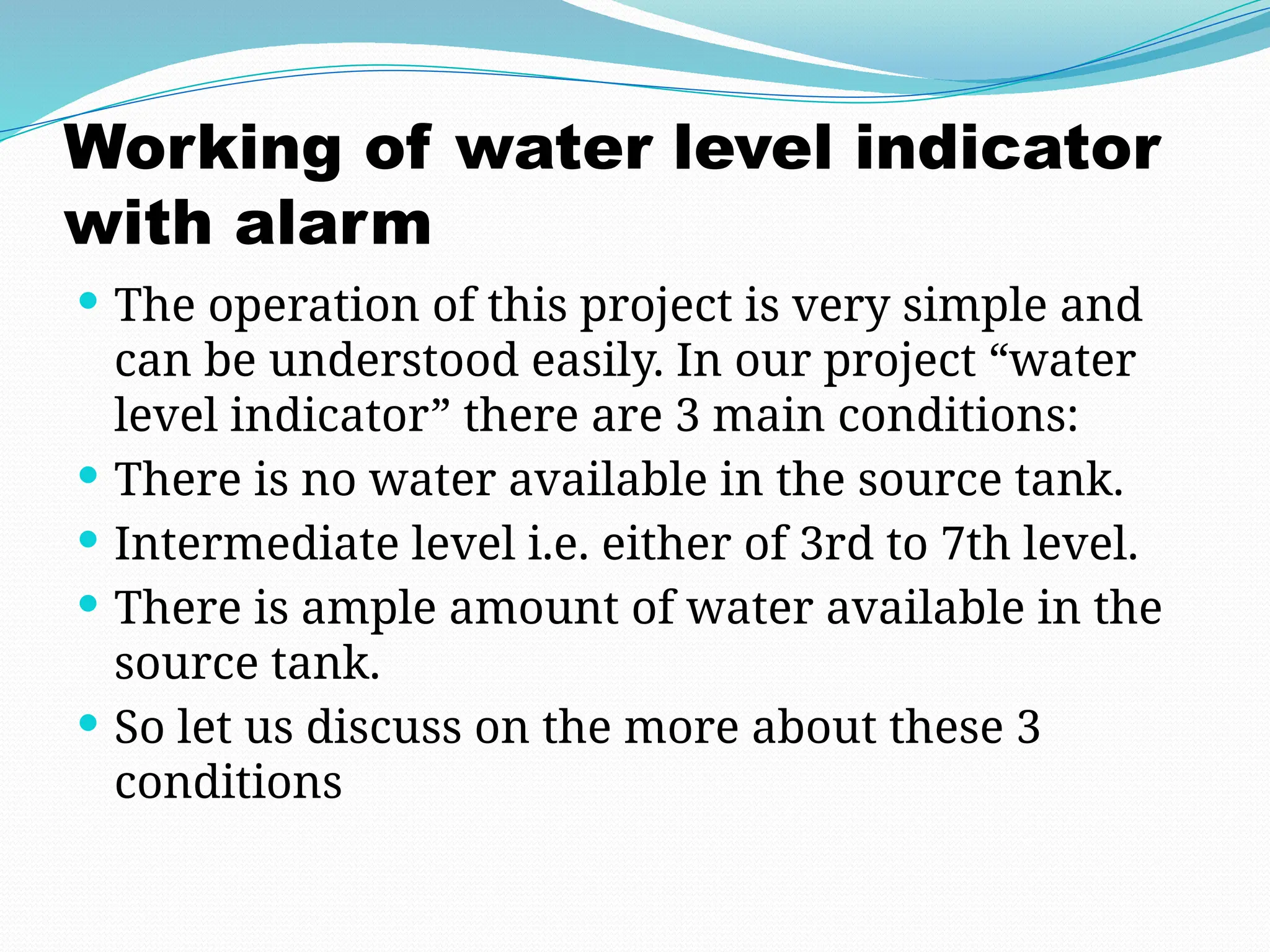 Embedded systems water level indicator PPT.pptx